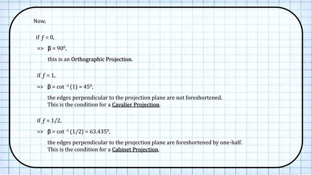 Oblique Projections | PPTX