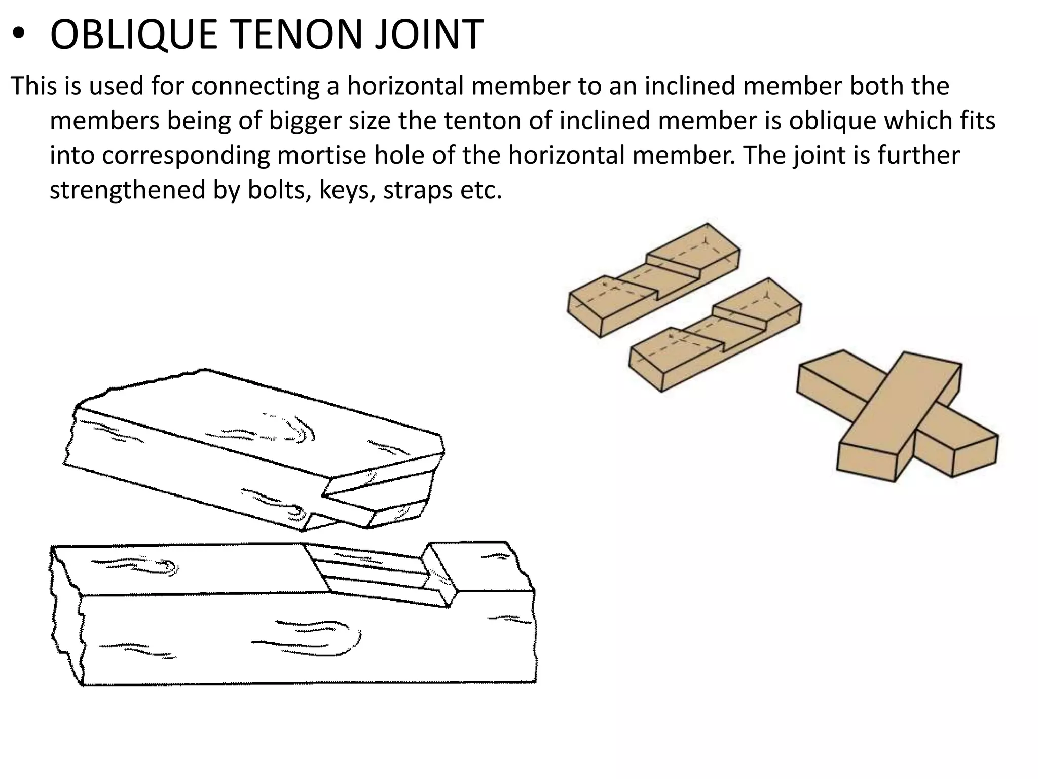 Oblique shouldered joints | PPTX