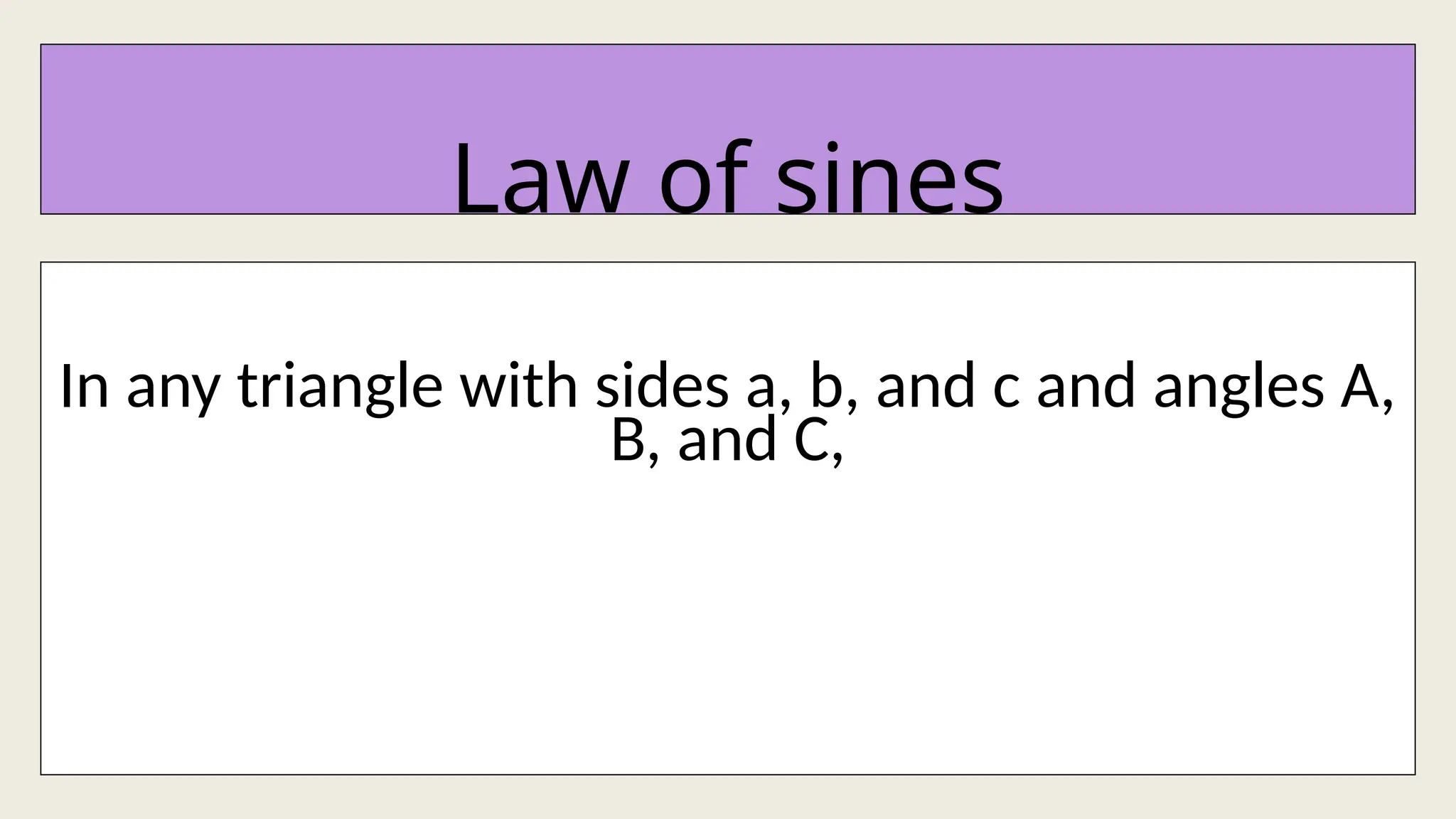 Oblique Triangle (Law of Sine).pptxuyutfg | PPTX