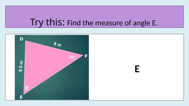 Oblique Triangle (Law of Sine).pptxuyutfg | PPT