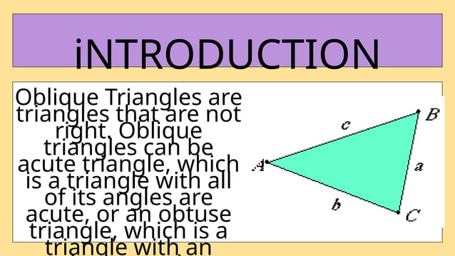 Oblique Triangle (Law of Sine).pptxuyutfg | PPT