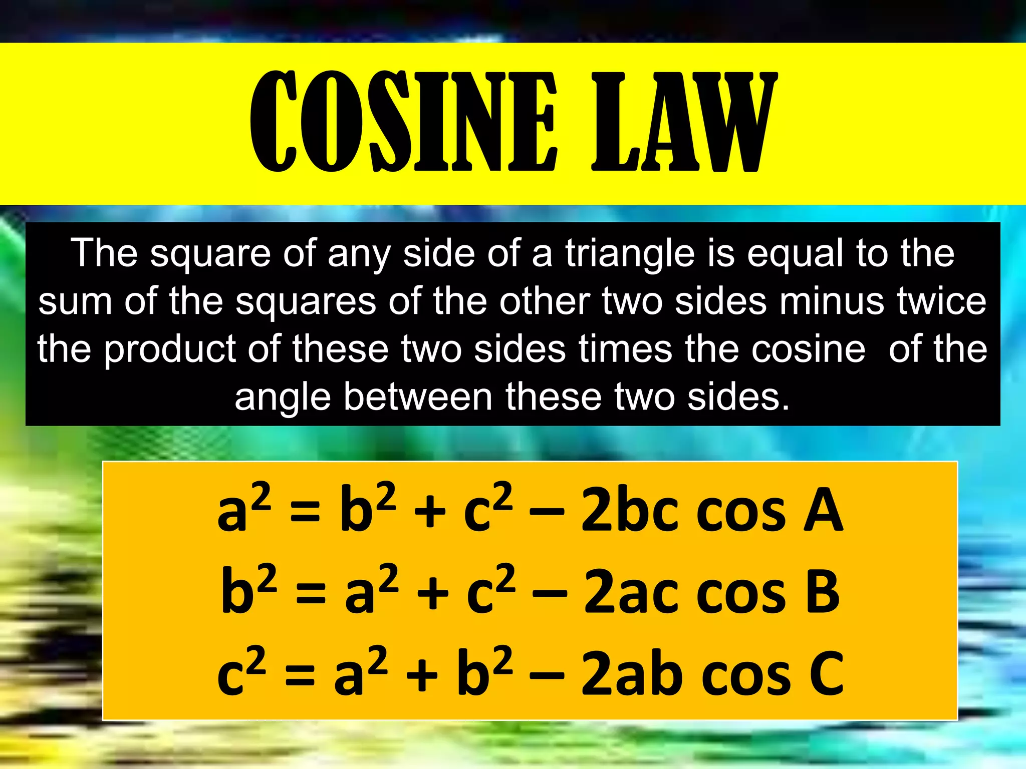 Oblique triangles | PPTX