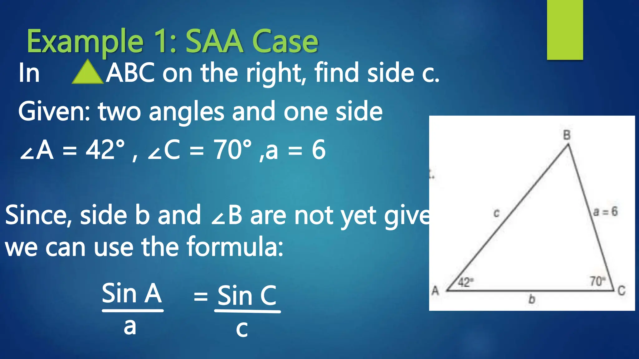 OBLIQUE TRIANGLES fourth quarter lesson in math grade 9 | PPTX