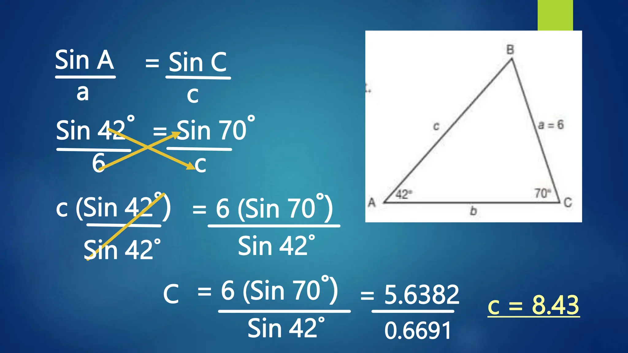 OBLIQUE TRIANGLES fourth quarter lesson in math grade 9 | PPTX