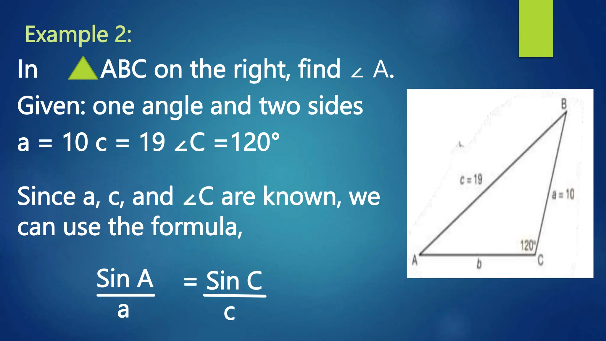 OBLIQUE TRIANGLES fourth quarter lesson in math grade 9 | PPTX