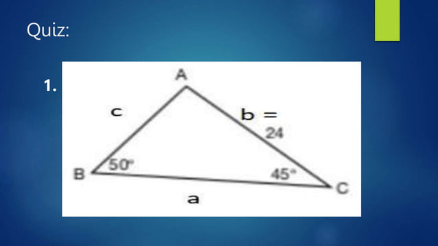 OBLIQUE TRIANGLES fourth quarter lesson in math grade 9 | PPTX