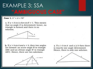 Oblique Triangles Using The Law of Sines and Law of Cosines.ppt