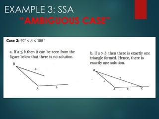 Oblique Triangles Using The Law of Sines and Law of Cosines.ppt