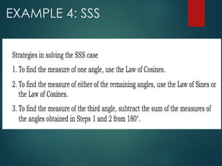 Oblique Triangles Using The Law of Sines and Law of Cosines.ppt