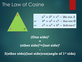 Oblique Triangles Using The Law of Sines and Law of Cosines.ppt