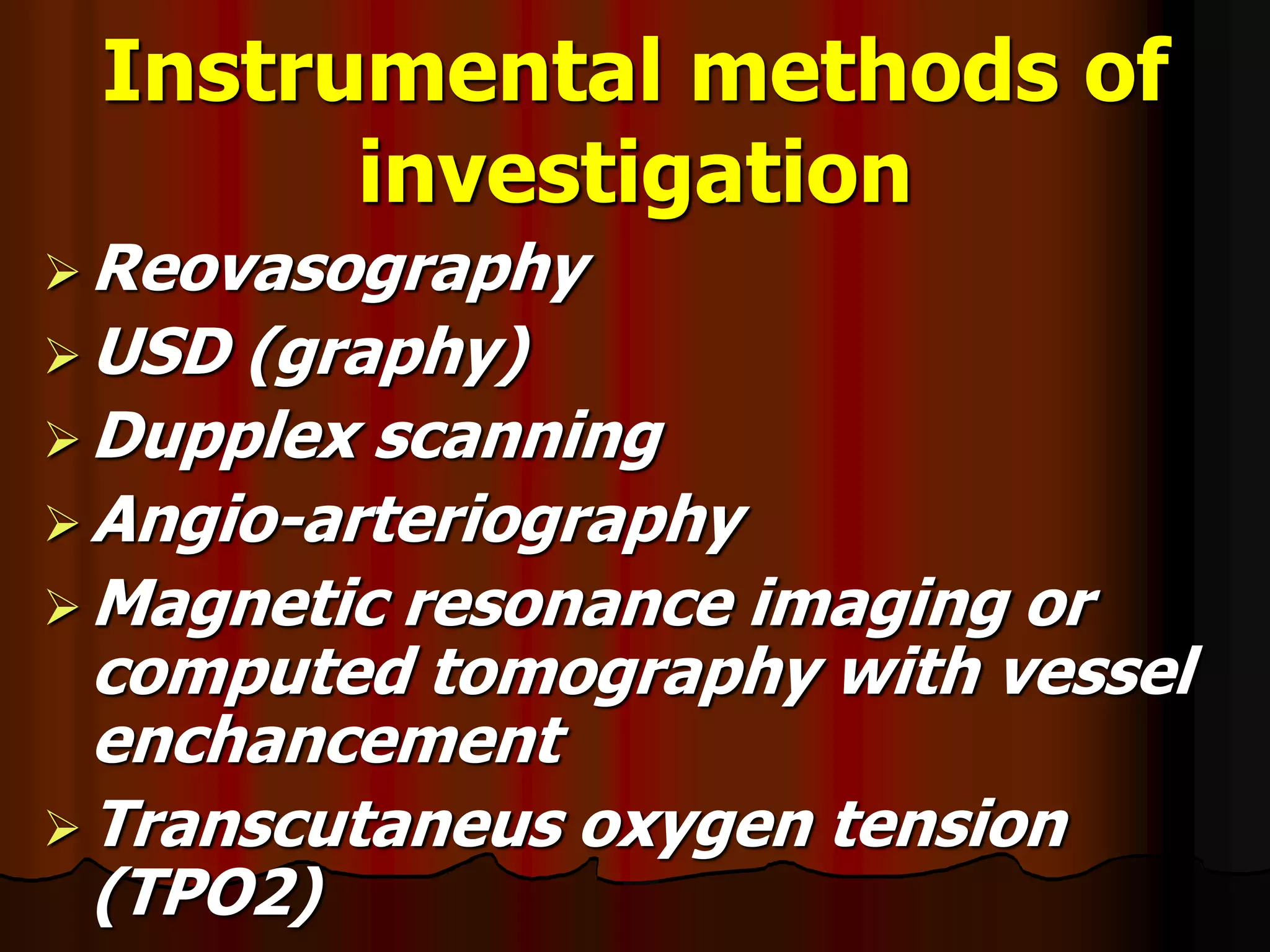 Obliterative diseases of the lower limbs (lecture vasilevsky v.p | PDF ...