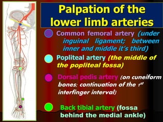 Obliterative diseases of the lower limbs (lecture vasilevsky v.p | PDF