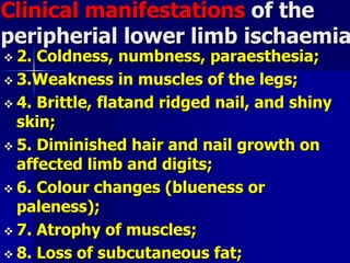 Obliterative diseases of the lower limbs (lecture vasilevsky v.p | PDF