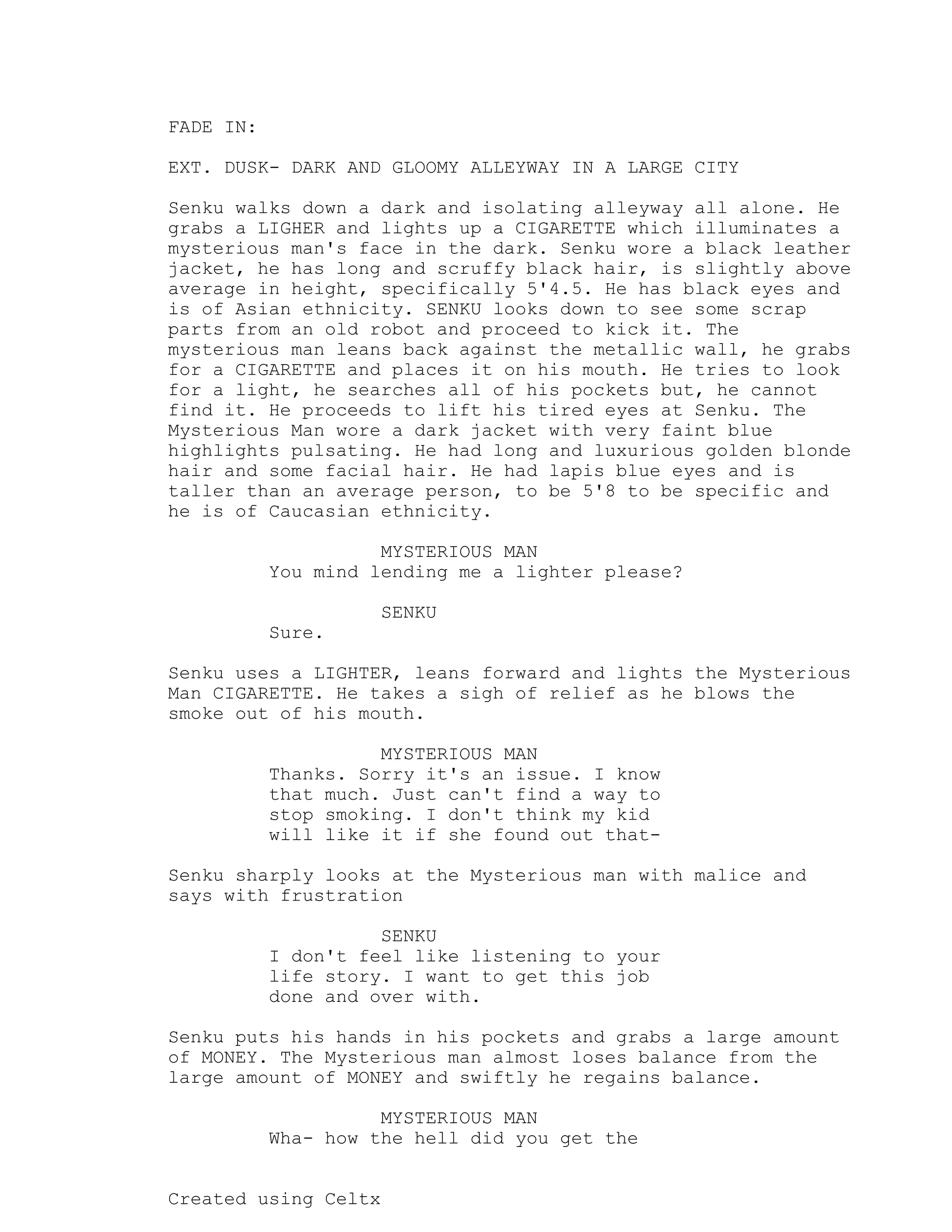 Oblivion script.pdf | Smoking Cessation | Wellness