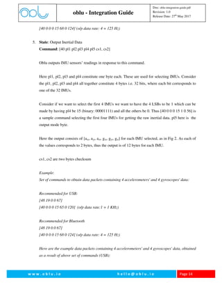 Oblu Integration Guide | PDF