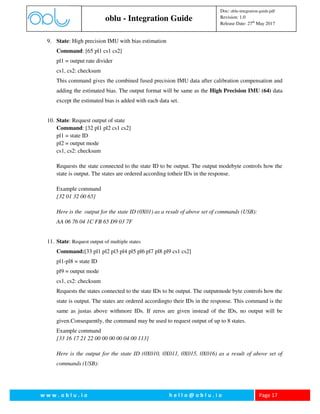 Oblu Integration Guide | PDF