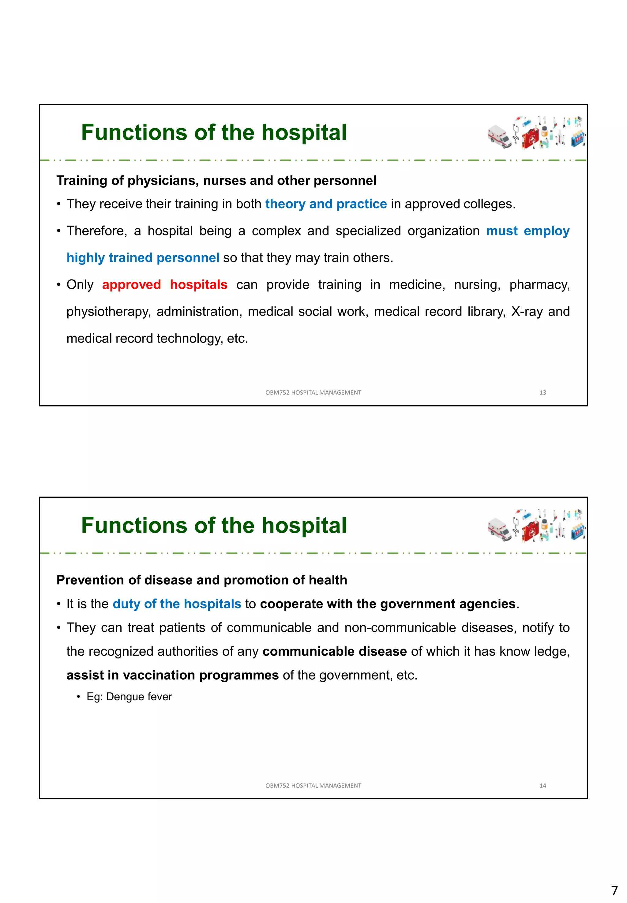 OBM752-Hospital Management Unit:1 | PDF