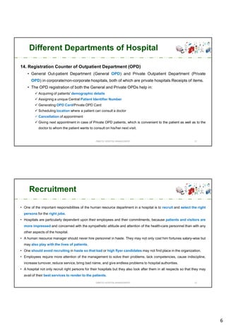 OBM752-Hospital Management Unit:3 | PDF
