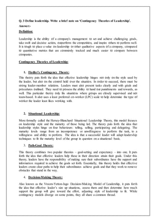 SMU DRIVE SPRING 2017 MBA101– Management Process and Organizational ...