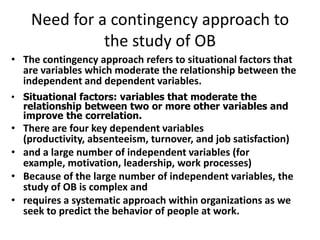 ORGANISATIONAL BEHAVIOUR | PPT