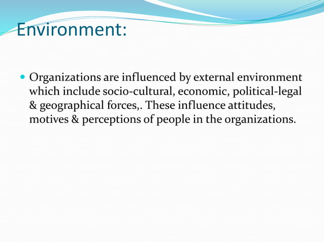 Basic Concepts of Organizational Bahavior | PPTX | Business | Business ...