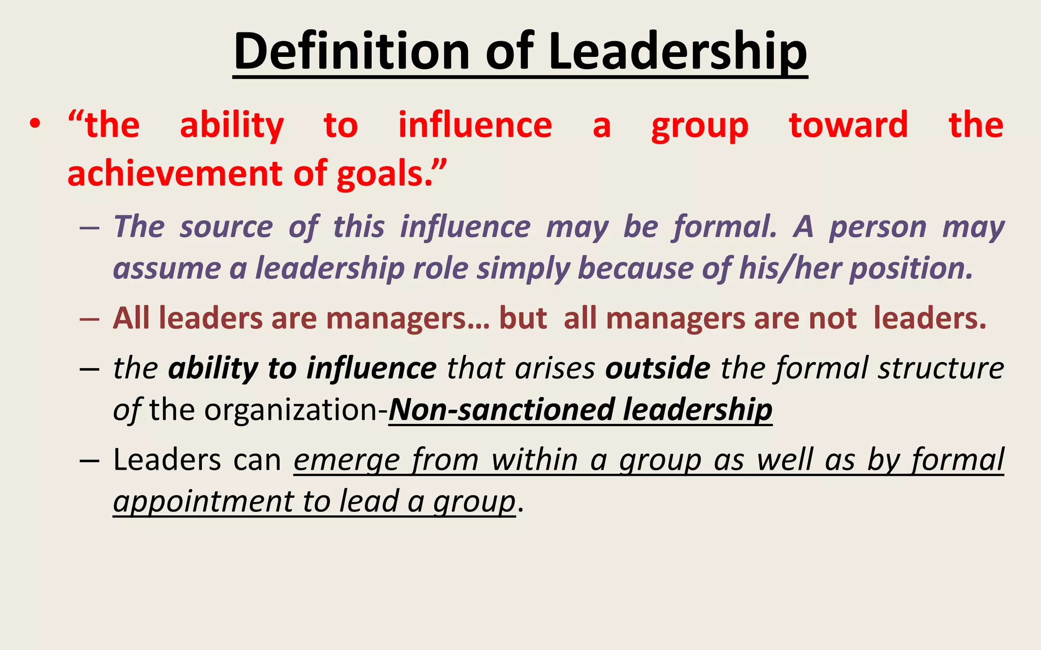 Leadership and Motivation | PPTX