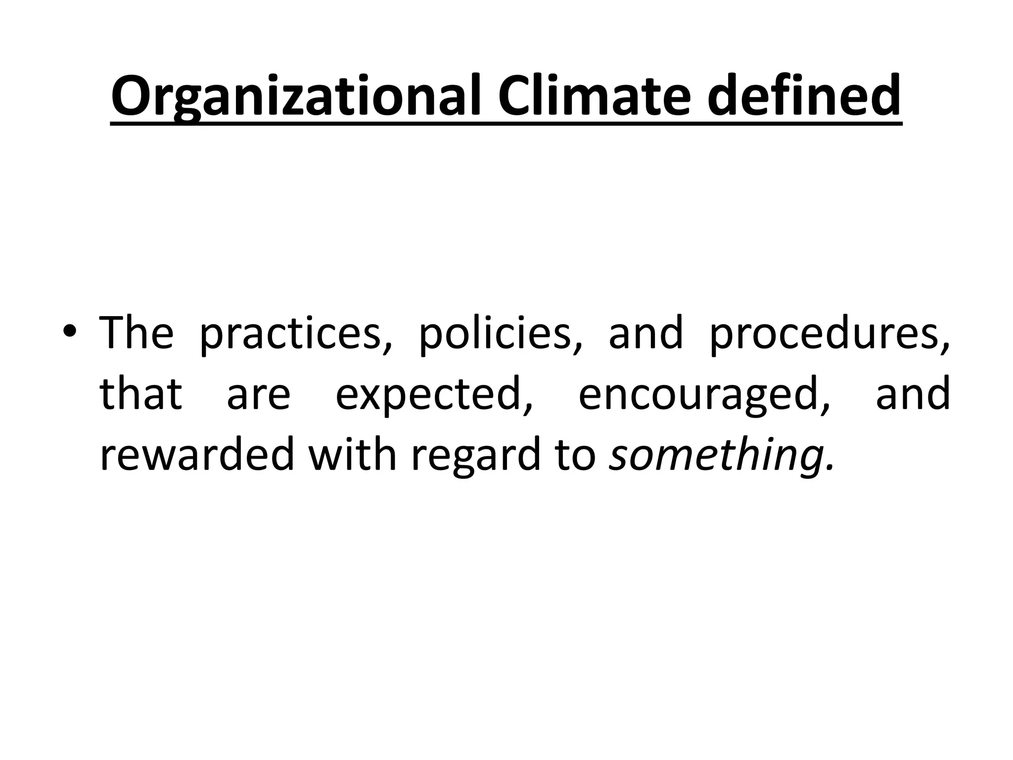 Organizational Culture and Climate | PPTX