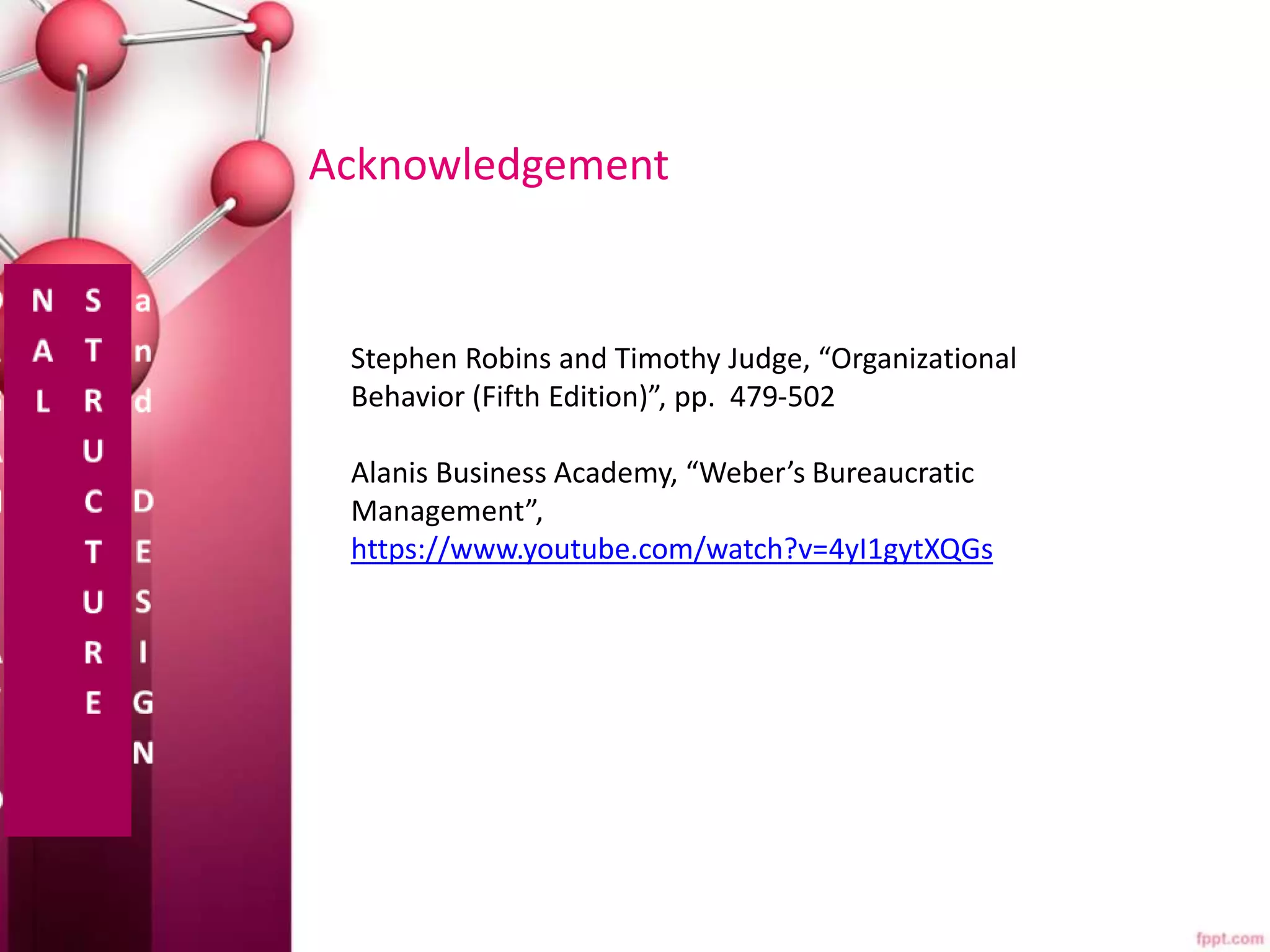 Organizational Structure and Design | PPTX