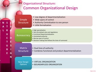 Organizational Structure and Design | PPTX