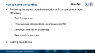 Agile Adventures: Developers vs. Testers | PPTX | Technology & Computing