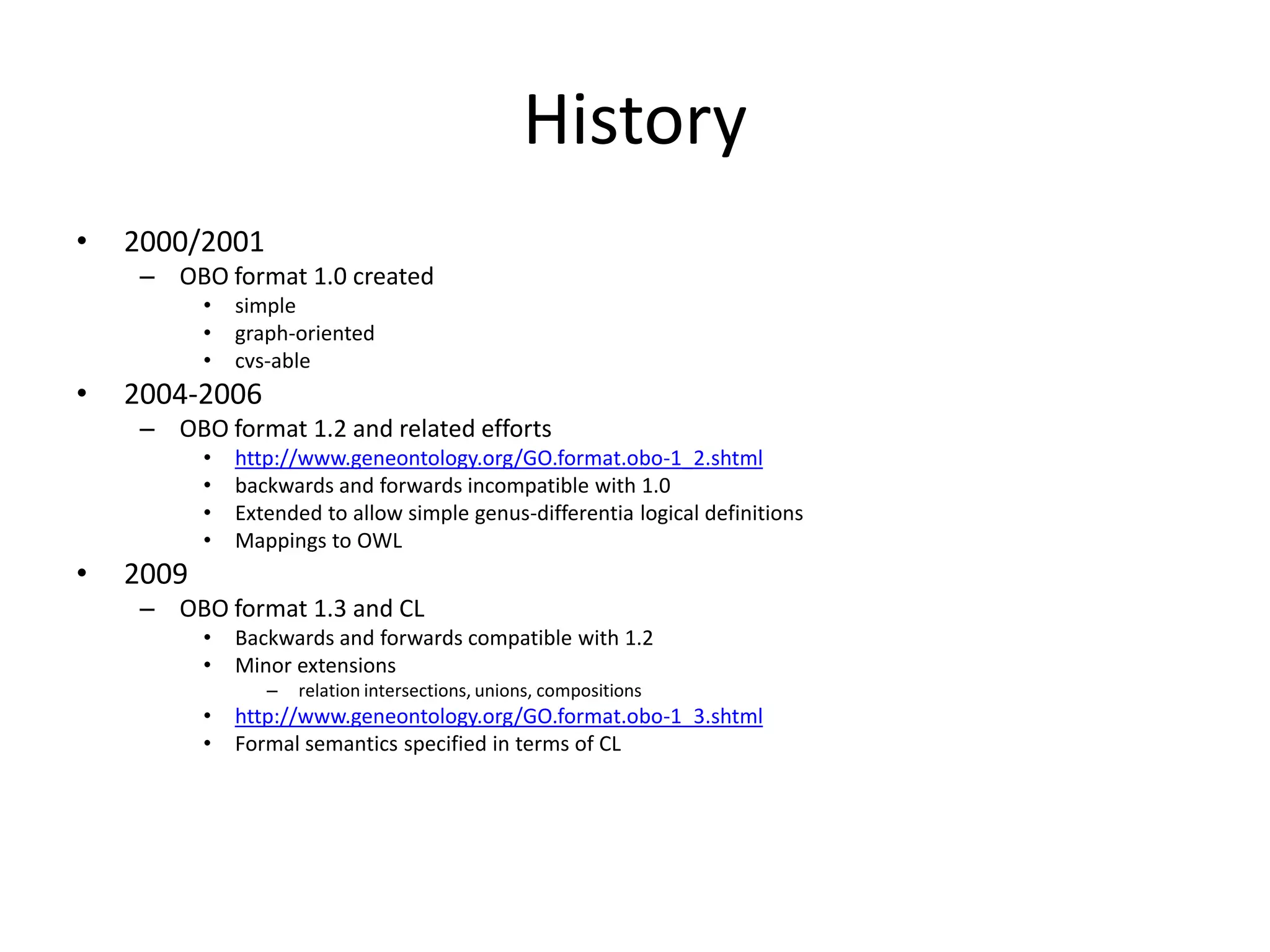 Obo and common logic | PPTX | Science