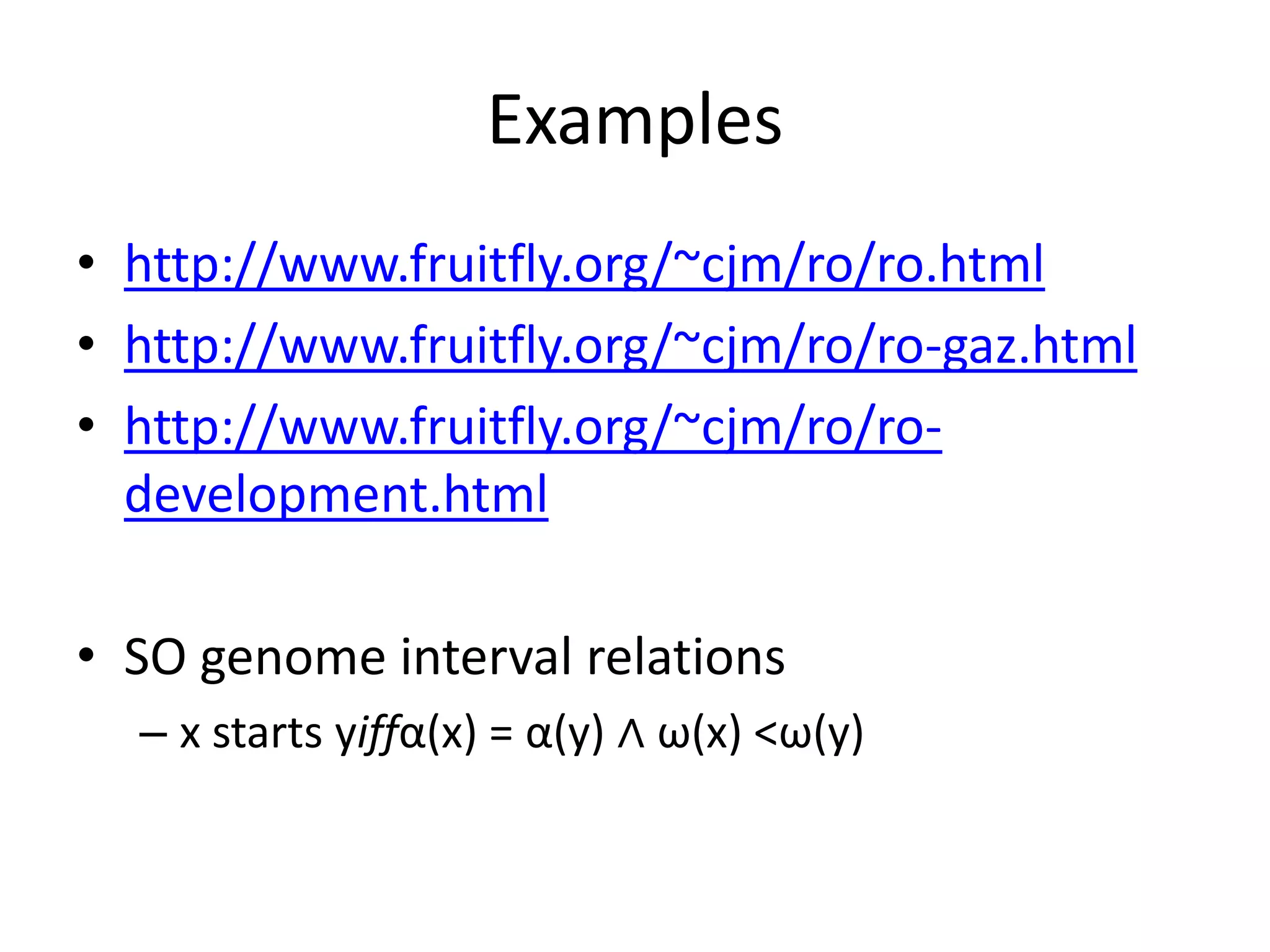 Obo and common logic | PPTX | Science