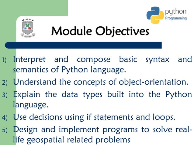 Obop 210 intro to python programming environment | PPT