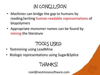 Building a bridge between human-readable and machine-readable ...