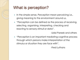 Perception | PPTX