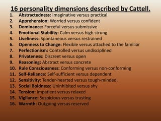 Personality and Attitudes | PPTX