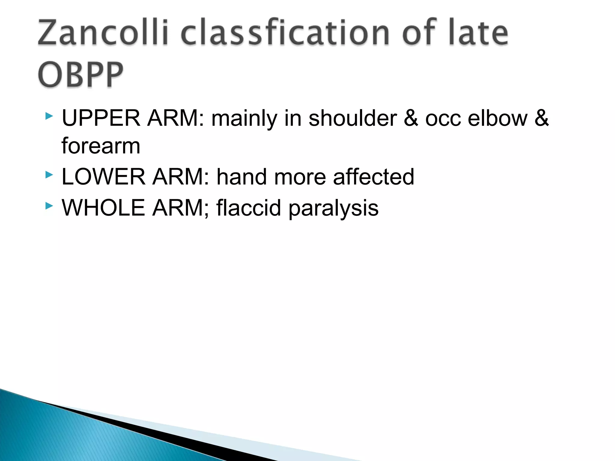 Obstetric brachial plexus Palsy | PPT