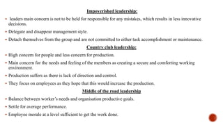 leadership and management | PPTX