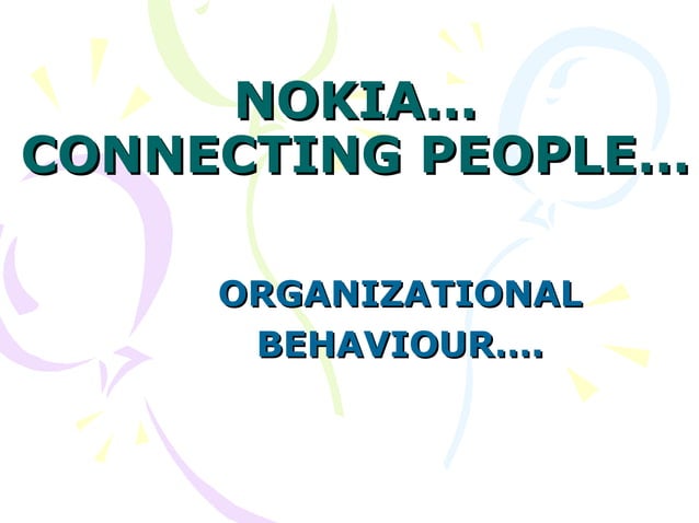 PRESENTATION ON NOKIA | PPT