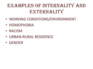 internality and externality | PPTX
