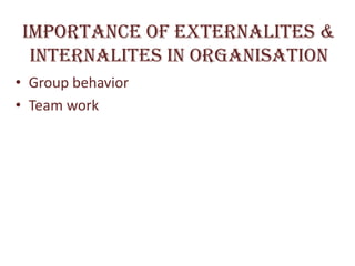 internality and externality | PPTX