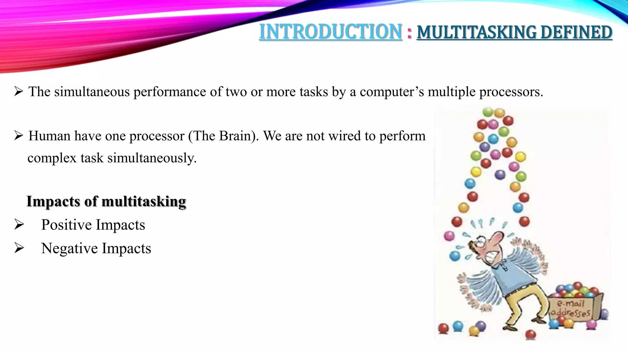 OB presentation on Multitasking from the concept of Motivation | PPT