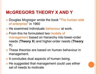 Mcgregor Theory X And Y