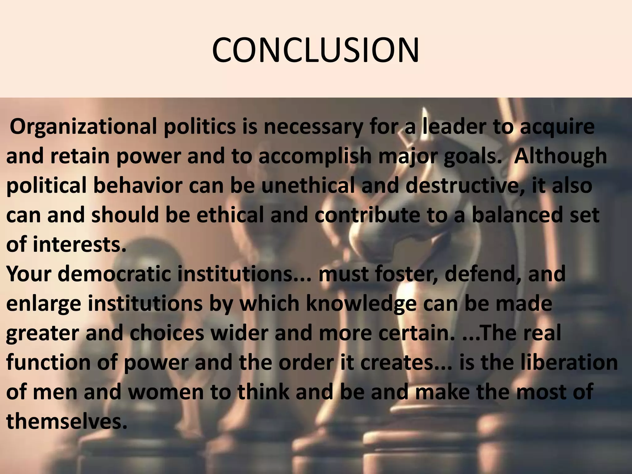 Power and Politics in an Organization | PPTX