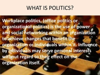 Power and Politics in an Organization | PPTX