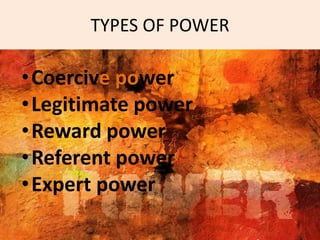 Power and Politics in an Organization | PPTX