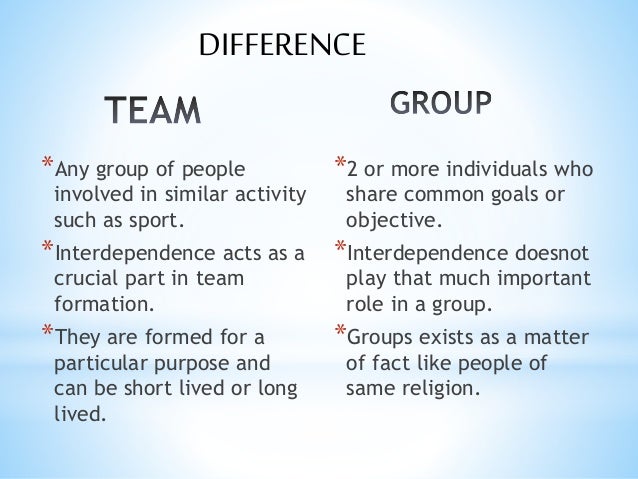 Group and team dynamics