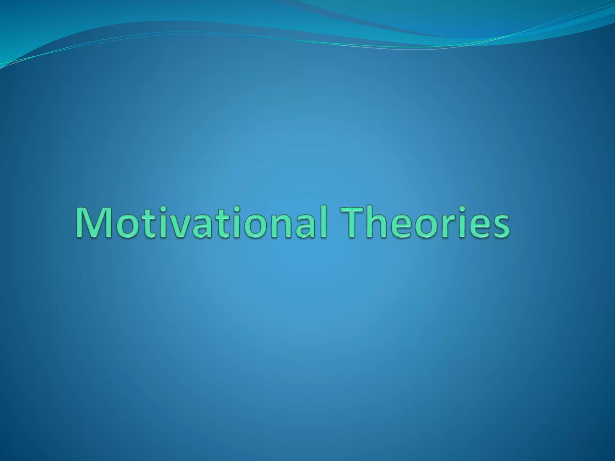 Ob ppt on motivation | PPTX