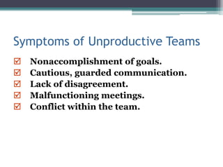 Group behaviour and Team work | PPTX