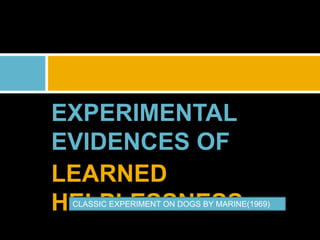 Learned Helplessness | PPTX